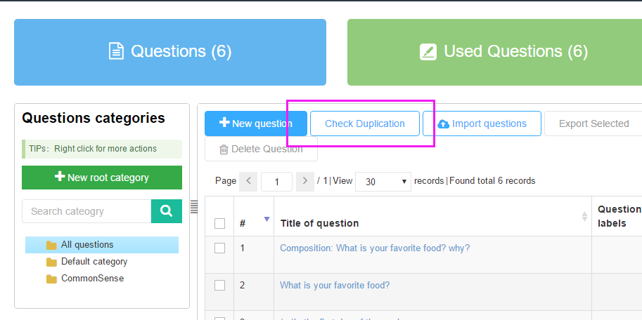 How To Use The Question Duplicate Checking Online Exam Maker 8379
