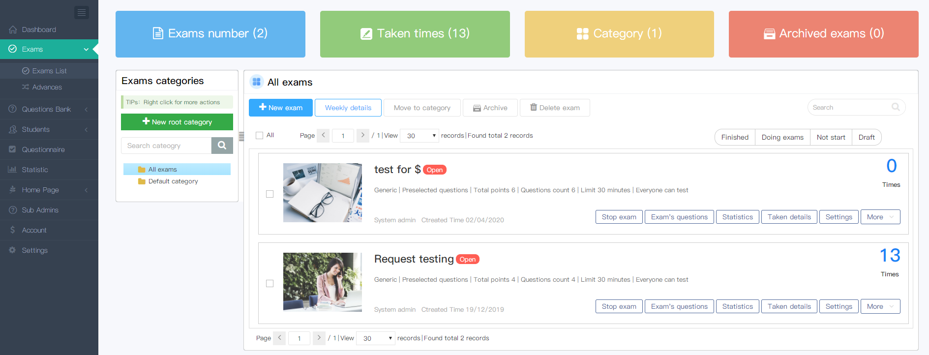 How to view the real-time ranking list? – Online Exam Maker