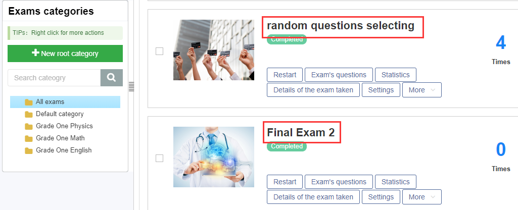 Where to check the link after the exam is published? – Online Exam Maker